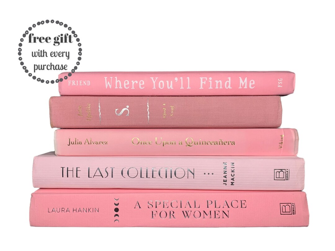Pastel Pink Decorative Book Bundle Light Pink Decor Books - Etsy