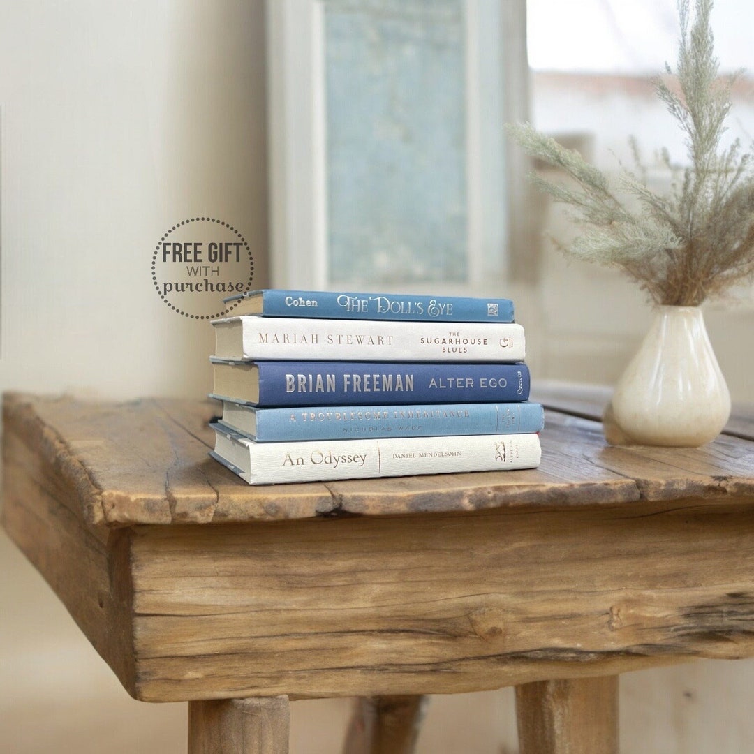 Home Decorating Book Set - Blue Home Decor - Staging Books - Decorating ...