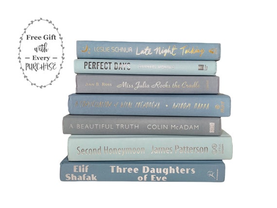 Stack of Decorative Books Set of Real Books for Decor and | Etsy