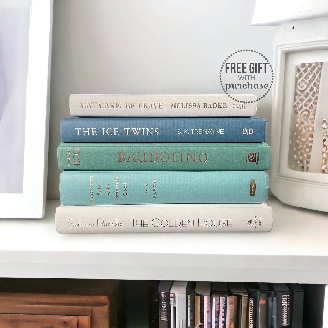 Beach Decor - Decorative Book Collection - Calming Blue Set of ...