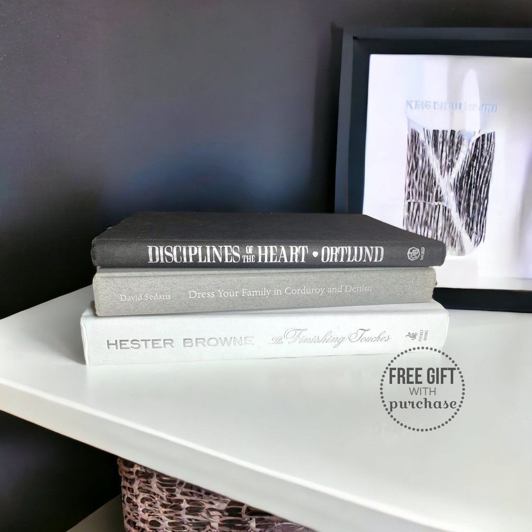 Decorative Book Set Custom Book Stack for Farmhouse and Modern Home ...