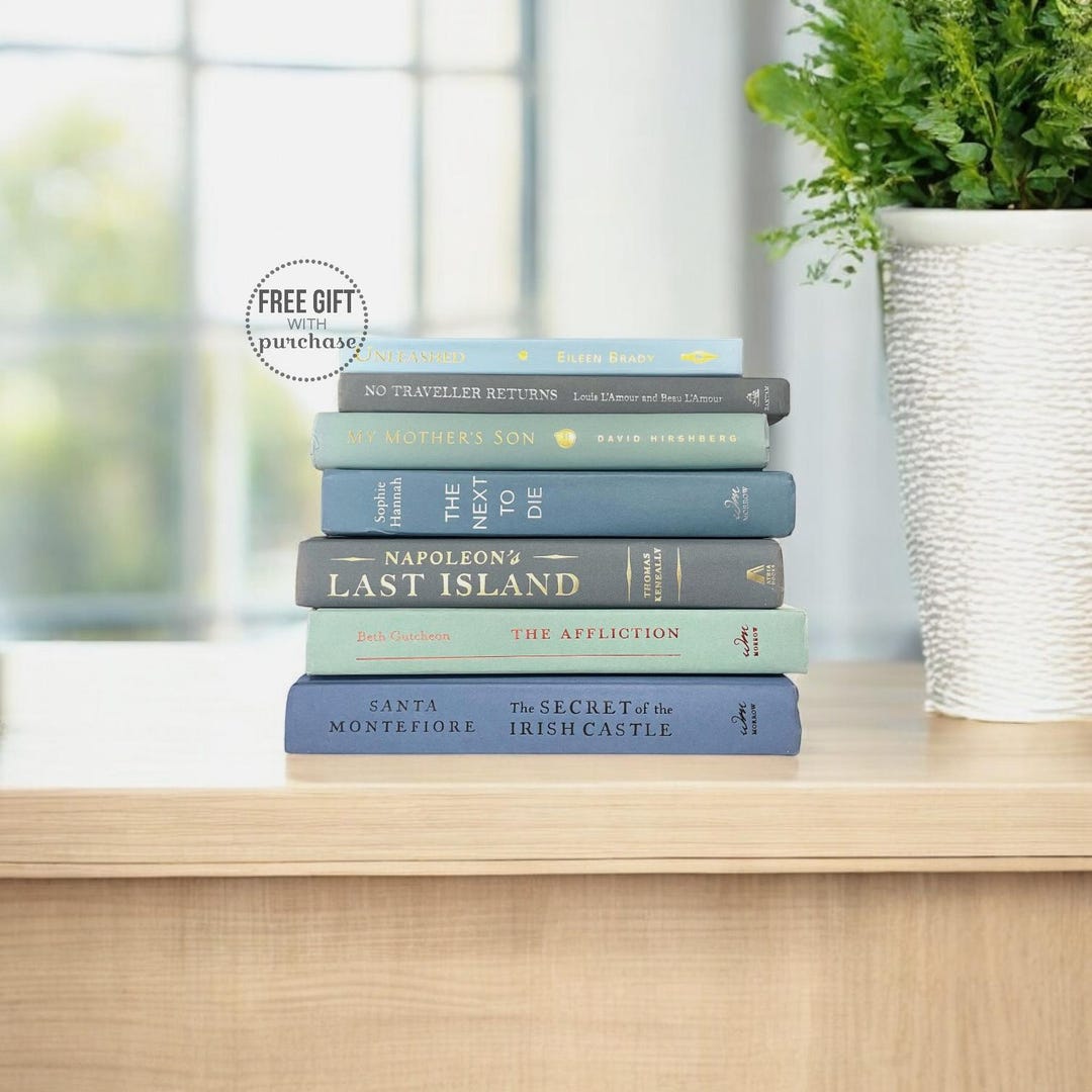 Home Decor Books - Home Staging Props - Colorful Books - Beach Decor ...