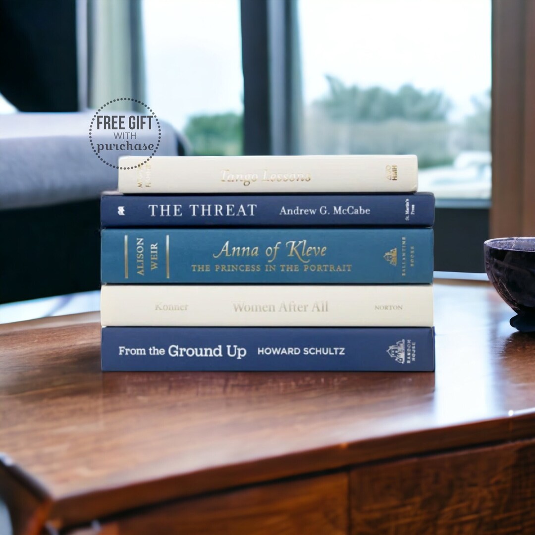 Traditional Decor, Elegant Book Set for Decor, Book Stack, Book ...