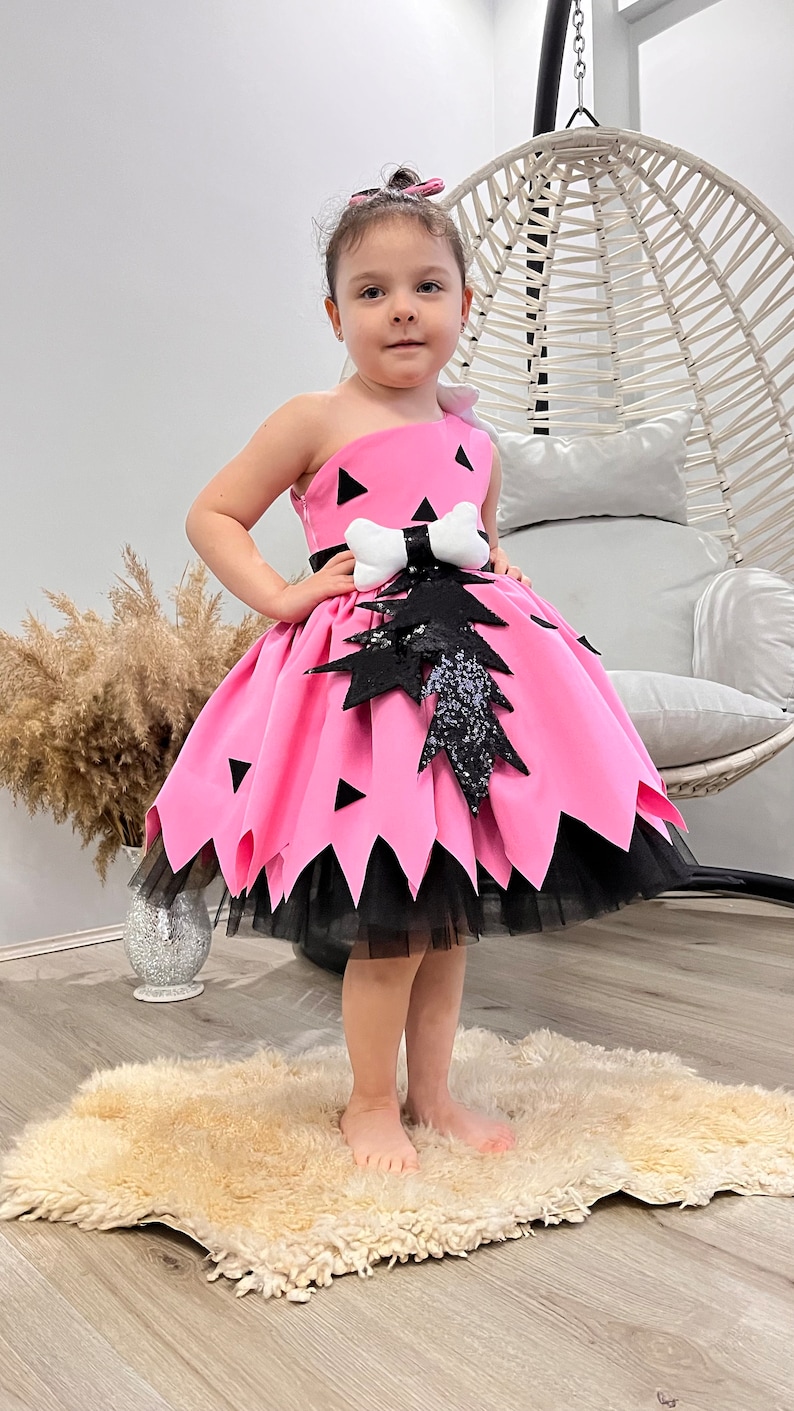Pebbles Costume, Flintstone Pebbles Brithday Party Dress, Cave Girl ...