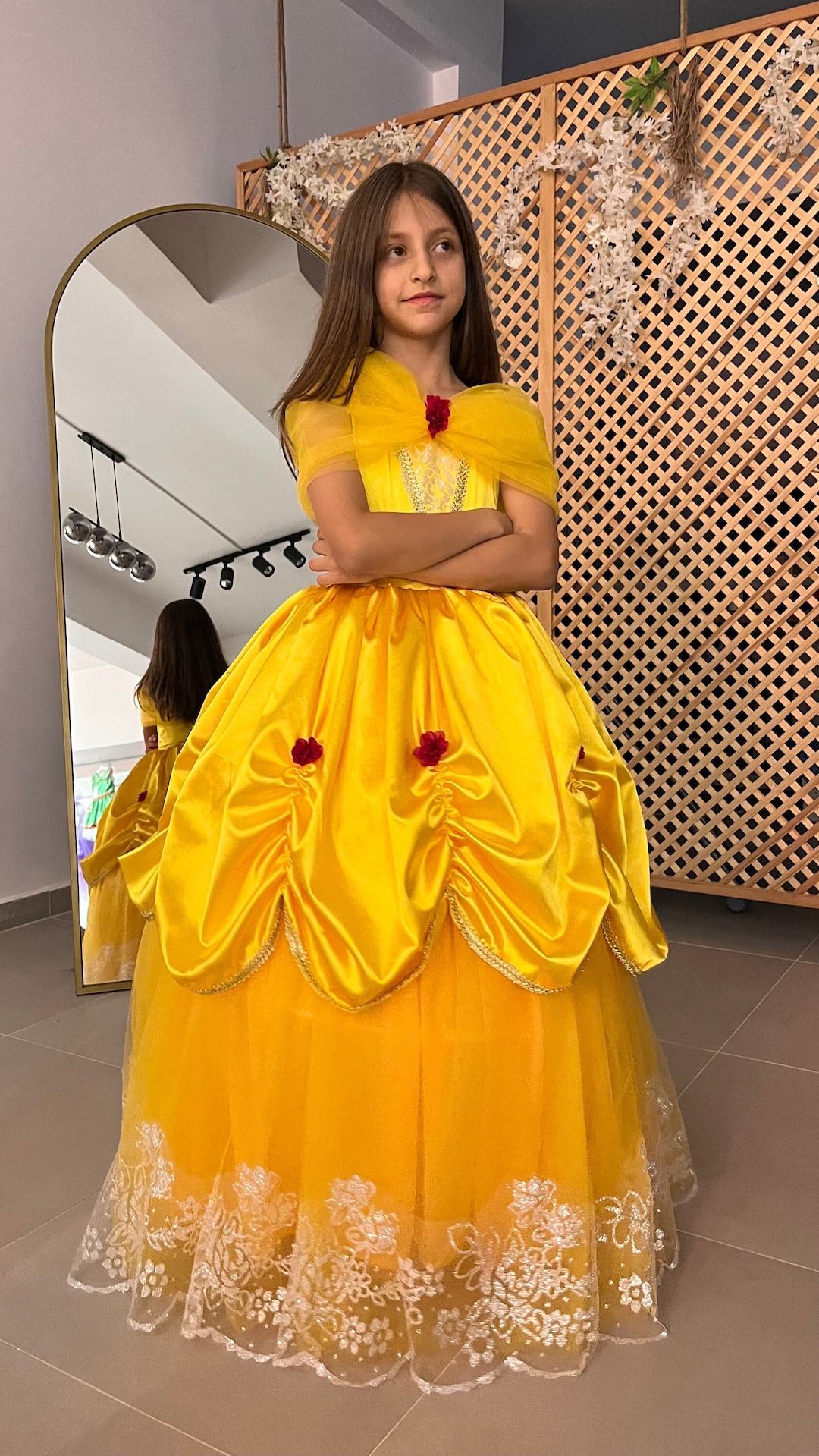Princess Belle Costume, Beauty and the Beast Inspired Dress, Princess ...