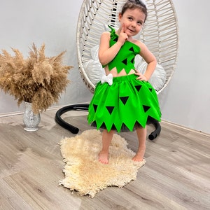 Green Pebbles Costume, Stone Age Brithday Dress, Flintstones Dresses ...