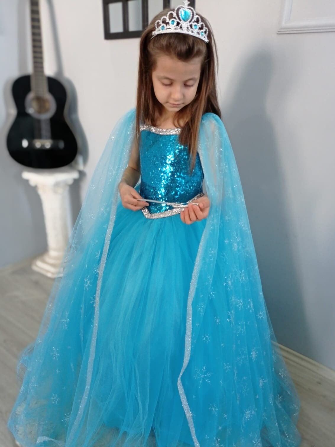 Elsa Inspired Dress: Sequined Frozen Princess Costume - Etsy