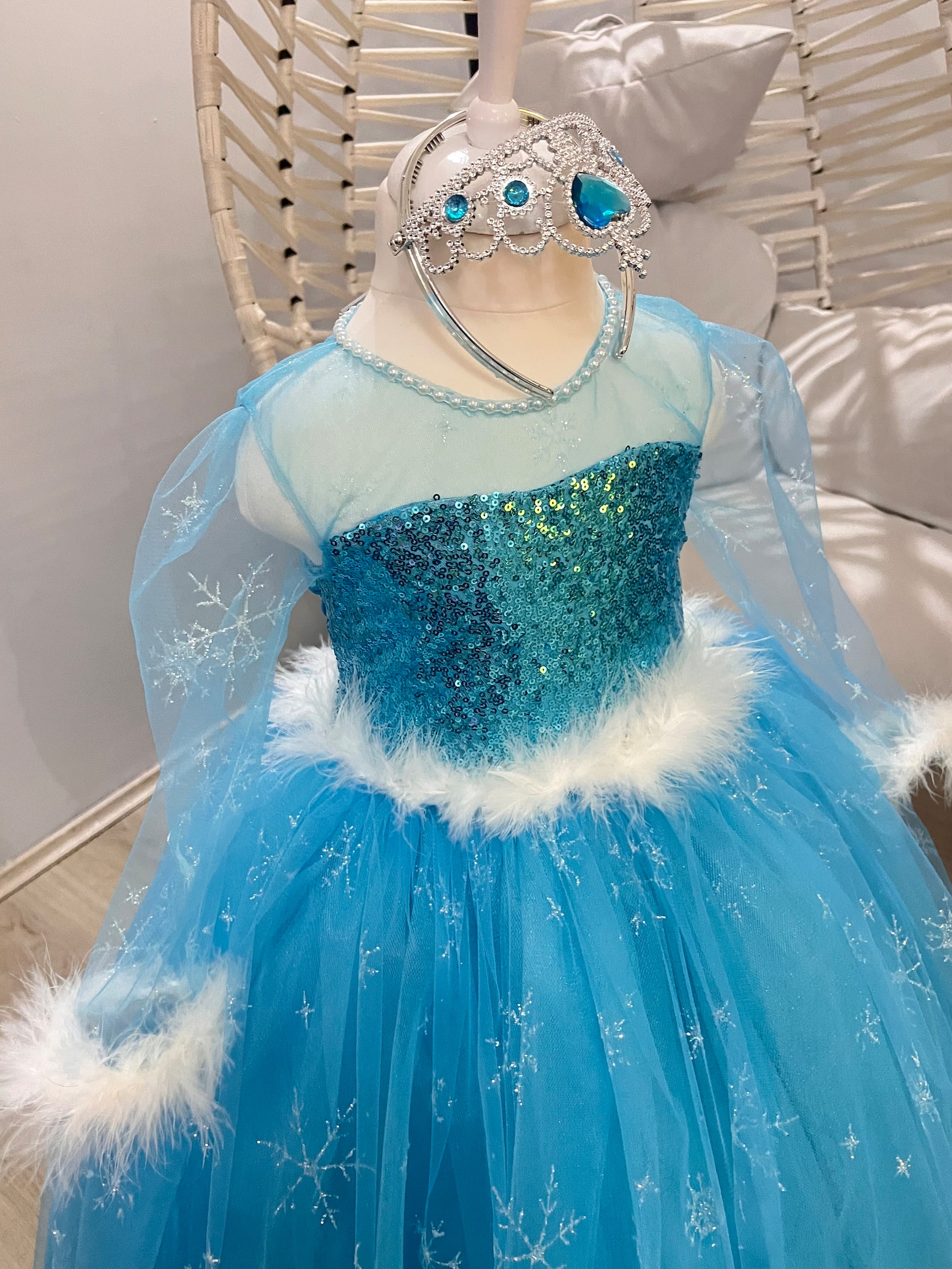 Handmade Elsa Costume for Girls Princess Elsa Inspired Dress - Etsy
