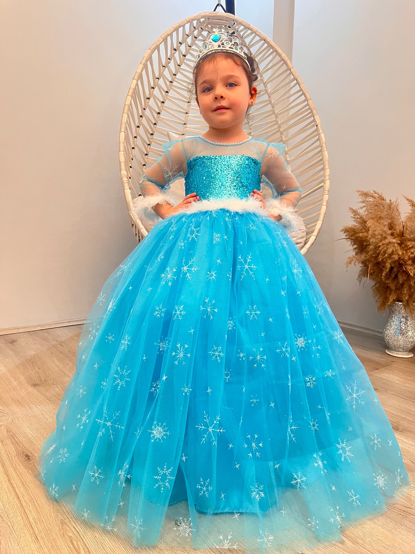 Handmade Elsa Costume for Girls Princess Elsa Inspired Dress - Etsy