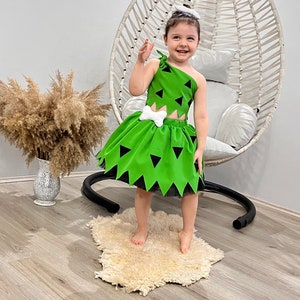 Green Pebbles Costume, Stone Age Brithday Dress, Flintstones Dresses ...