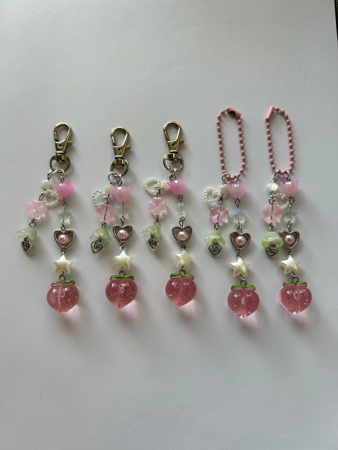 Peach Keychains - Etsy