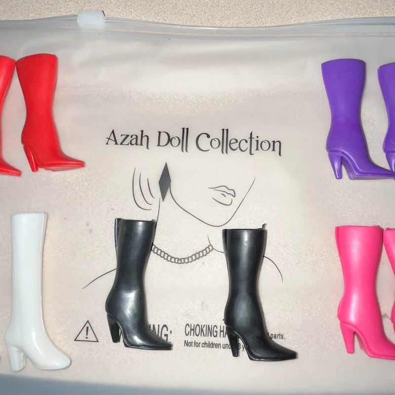 Barbie Doll Boots Blue - Etsy