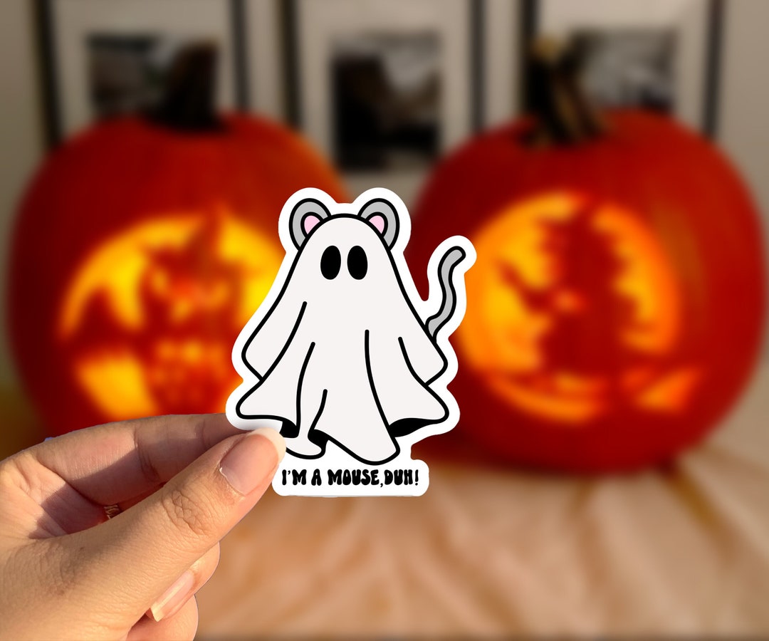I'm a Mouse Duh Ghost Sticker, Mean Girls, Halloween, Spooky, Ghost ...