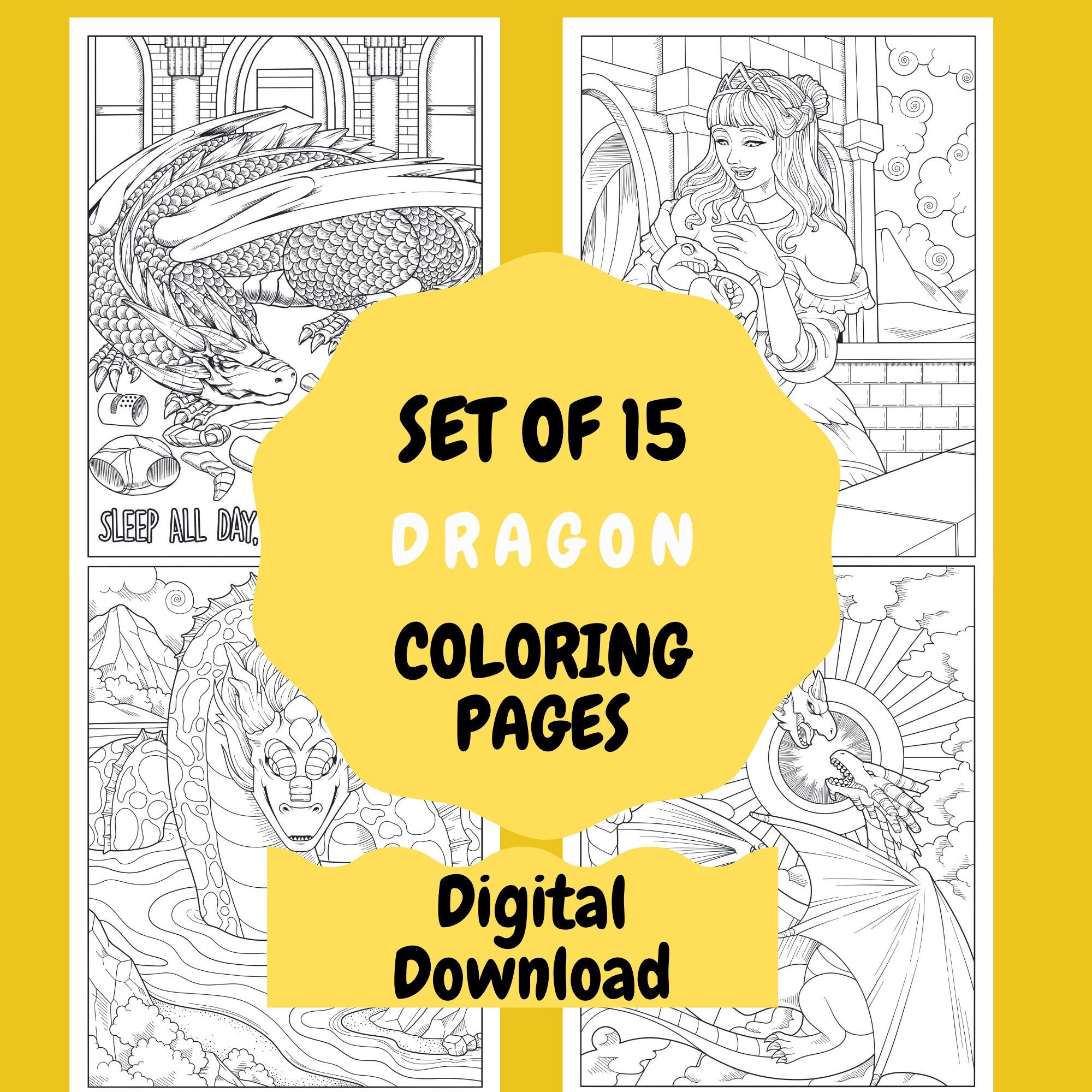 Medieval Coloring Book Pages
