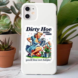 Dirty Hoe Sticker, Gardener Sticker, Gardening Sticker, Funny Plant ...