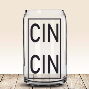 Cin Cin Cheers Glass, Libbey Beer Can Glass, Alcoholic Beverage Cup ...