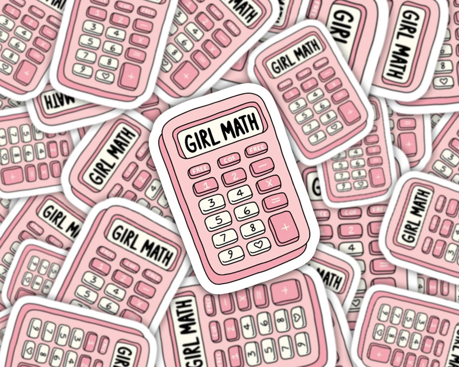 Girl Math Sticker, Funny Stickers for Friends, Girl Math is the Best ...