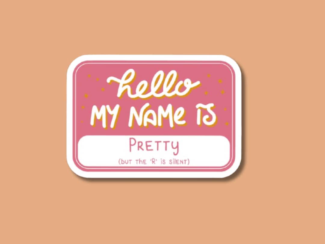 Hello Sticker, Water Bottle Sticker, Journal Sticker, Adult Humor ...