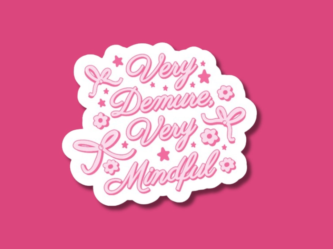 Very Demure Sticker, Very Mindful Sticker, Trendy Sticker, Cute Sticker ...