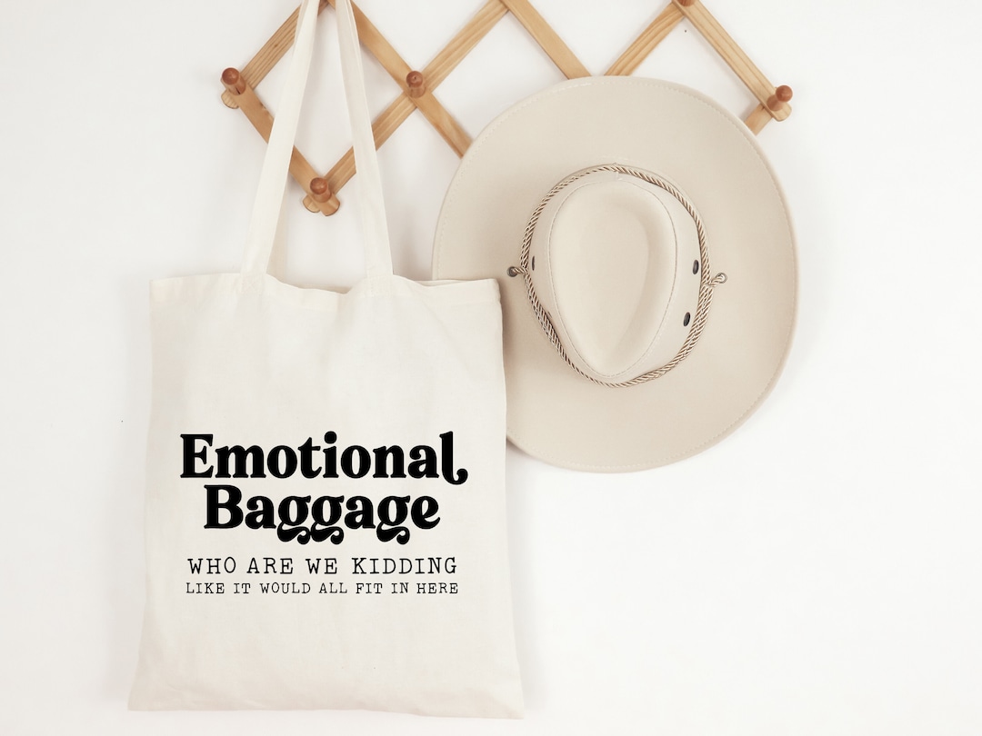Emotional Baggage Tote Bag, Gifts for Best Friends, Reusable Bag, Bad ...