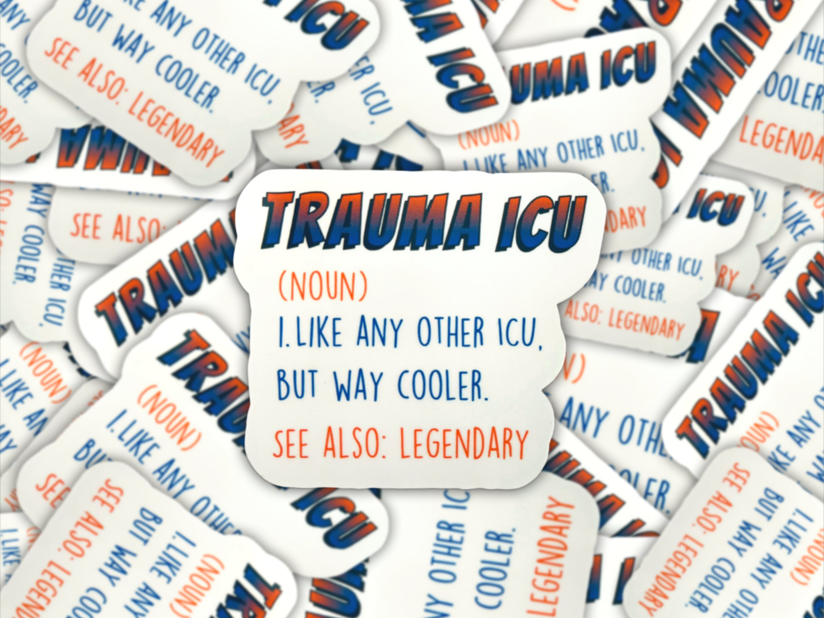 Trauma Icu Sticker Trauma Tech Sticker Trauma Physician - Etsy