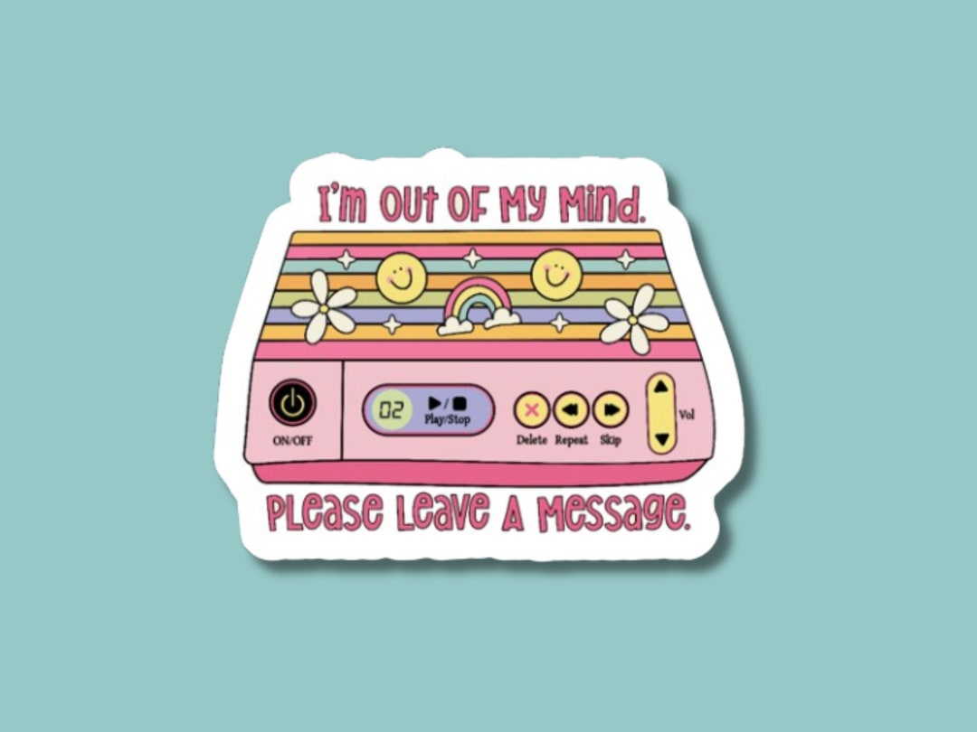 Out of My Mind Sticker, Funny Stickers for Friends, Laptop Stickers ...