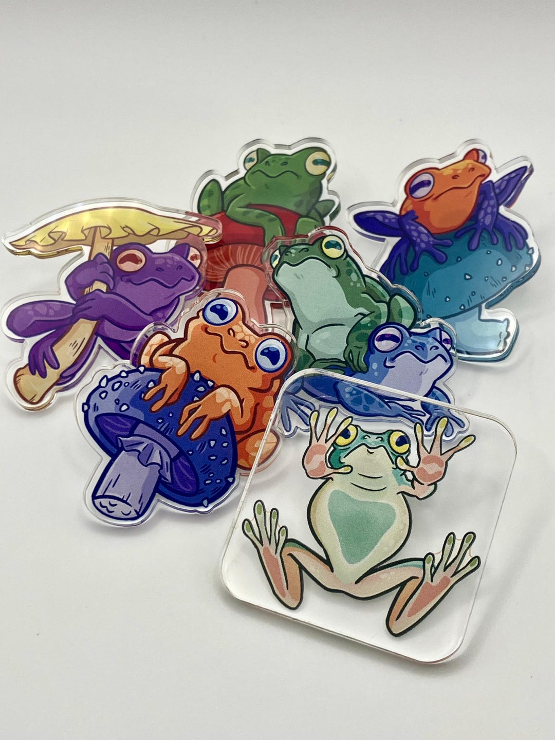 Frogs — Acrylic Pins - Etsy