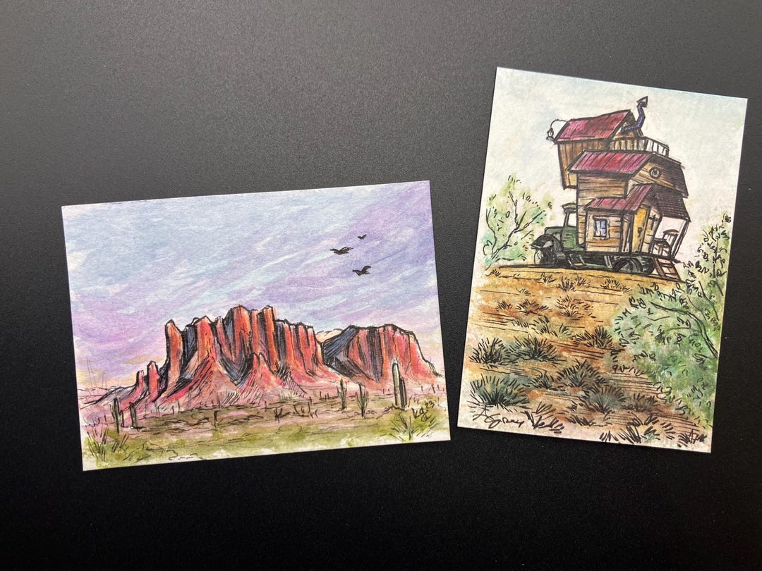 Mini ORIGINAL Artwork — Miscellanious - Etsy