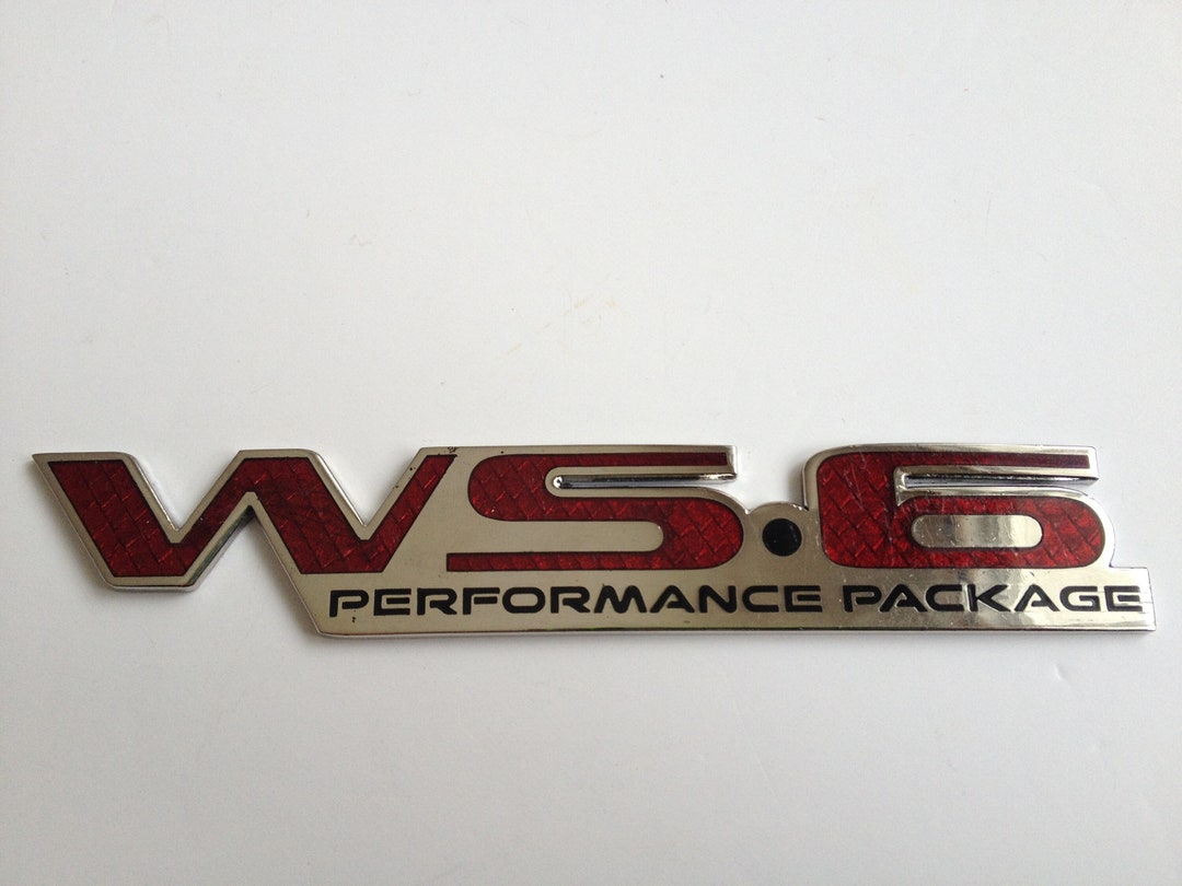 Trans Am WS6 Original Badge Name Nameplate Letters Emblem Metal Chrome ...
