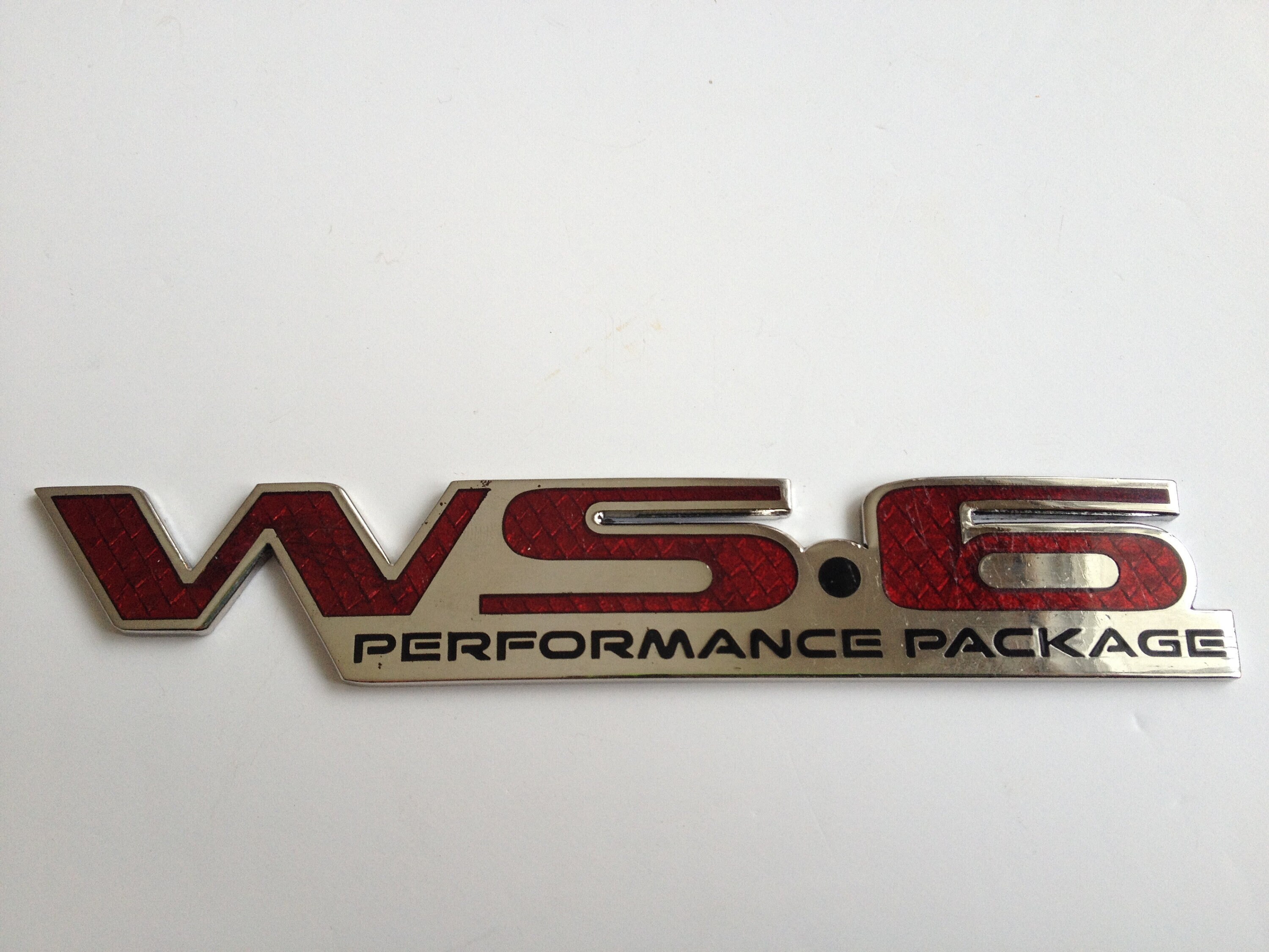 Trans Am WS6 Original Badge Name Nameplate Letters Emblem Metal Chrome ...