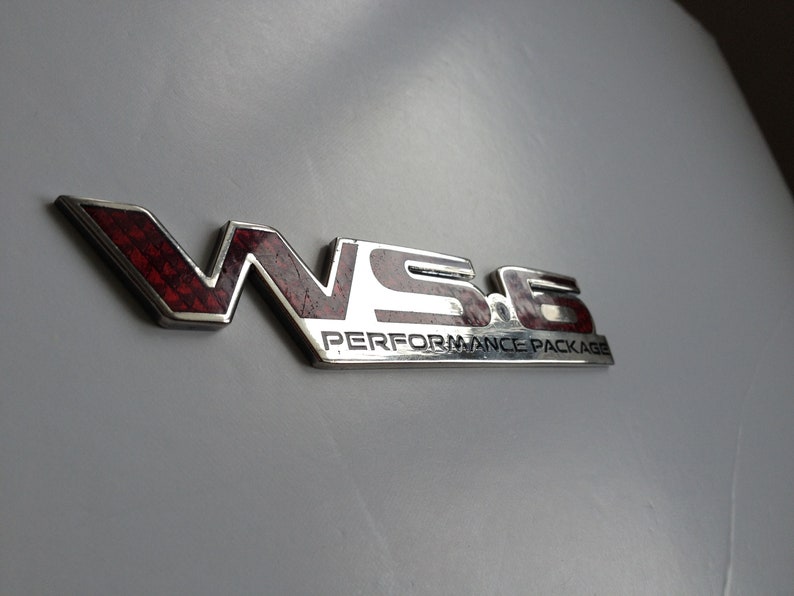 Trans Am WS6 Original Badge Name Nameplate Letters Emblem Metal Chrome ...