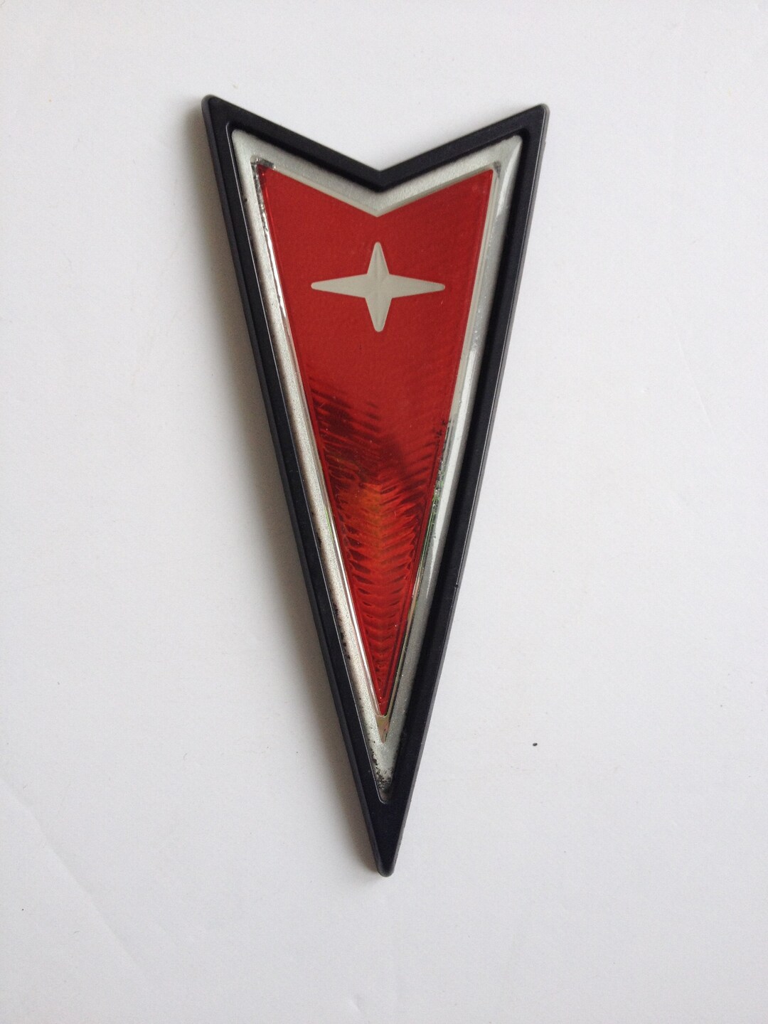 Pontiac Original Badge Red Plastic Name Nameplate Letters Emblem ...