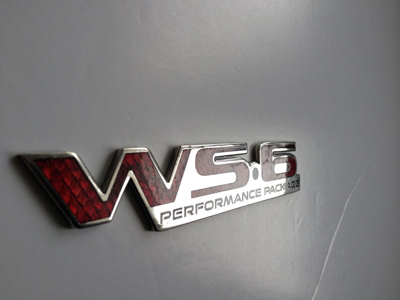 Trans Am WS6 Original Badge Name Nameplate Letters Emblem Metal Chrome ...