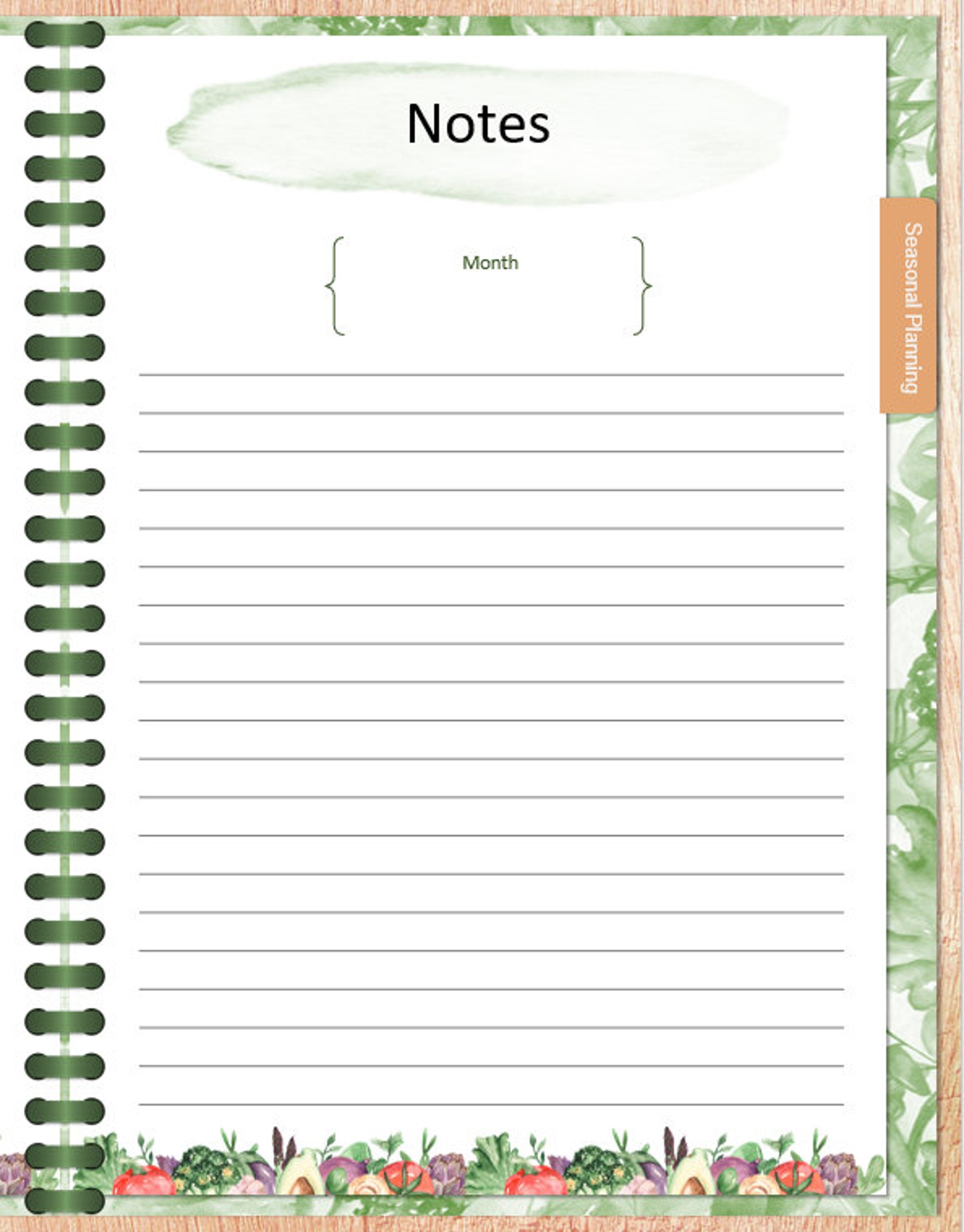 Digital Vegetable Herb Garden Planner, Gardening Log Organizer ...