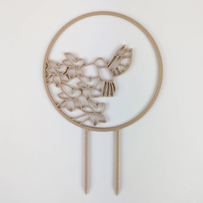 Hummingbird Trellis Wood Plant Trellis Houseplant Trellis Plant Stake ...