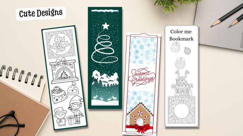 Christmas Bookmark, Diy Bookmark, Unique Bookmarks, Cute Bookmarks ...