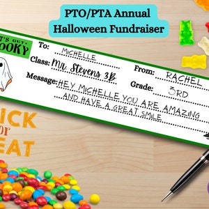 Halloween Candy Gram Flyer, Boo Grams, School Fundraiser Template, Fall ...