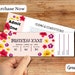 Editable Raffle Template Ticket, Diy Ticket, Custom Ticket, Flower ...