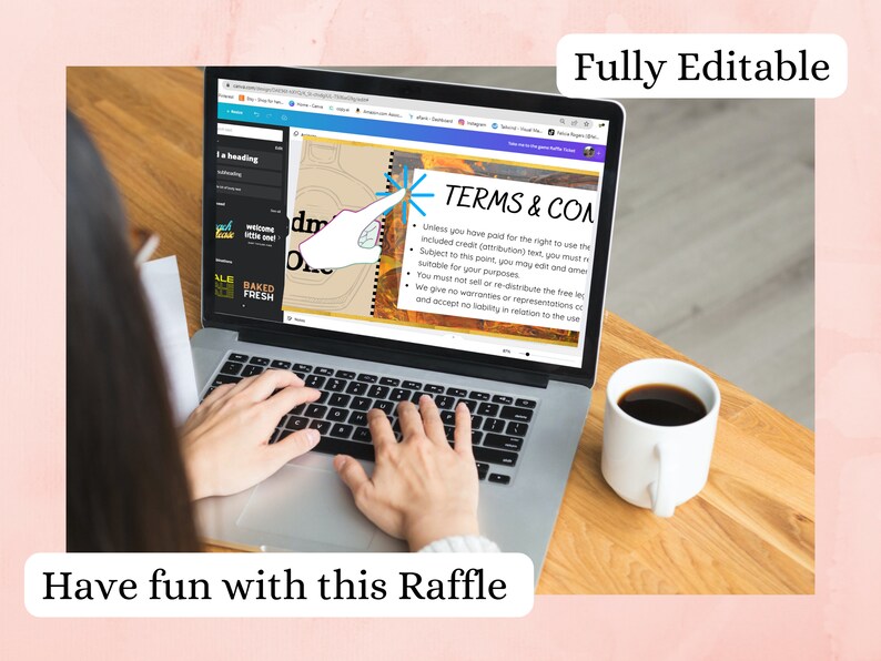 Bourbon Raffle Ticket Template, Editable Canva Ticket, Printable DIY ...