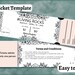 Editable Raffle Template Ticket, Diy Ticket, Custom Ticket, Black and ...