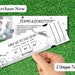Soccer Ticket, Editable Raffle Template Ticket, Diy Ticket, Custom ...