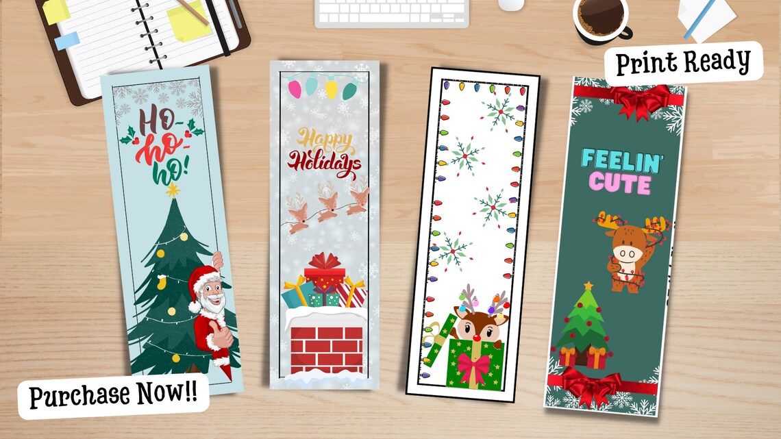 Christmas Bookmark, Diy Bookmark, Unique Bookmarks, Cute Bookmarks ...