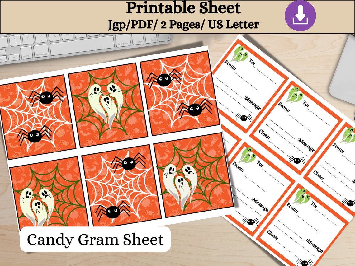 Candy Grams, Spiders, Ghosts, Boo Grams, School Fundraiser, PTO, PTA ...