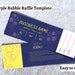 Purple Ticket, Raffle Template Ticket, Purple Bubble Raffle Ticket ...