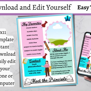Editable Meet the Principle , Principle Newsletter, Event Newsletter ...