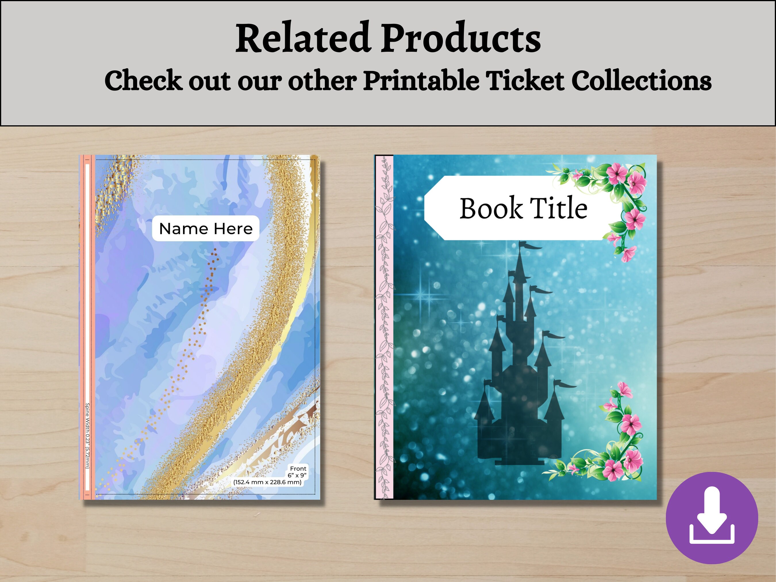 Editable Template 8.5x11 Paperback Book Cover, KDP Book Covers, Journal ...