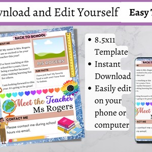 Editable Meet the Teacher, Teacher Newsletter, Event Newsletter, Parent ...