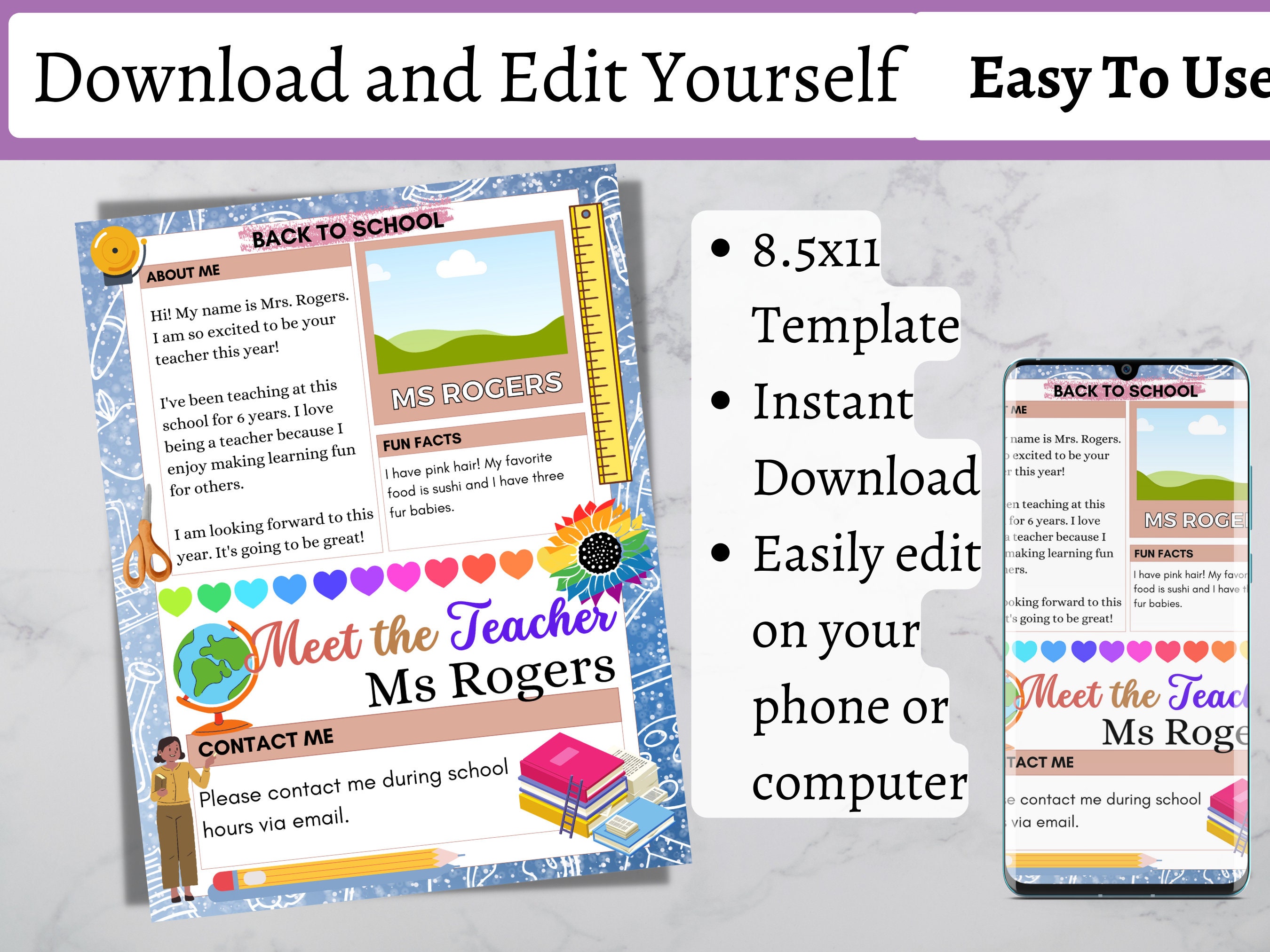 Editable Meet the Teacher, Teacher Newsletter, Event Newsletter, Parent ...