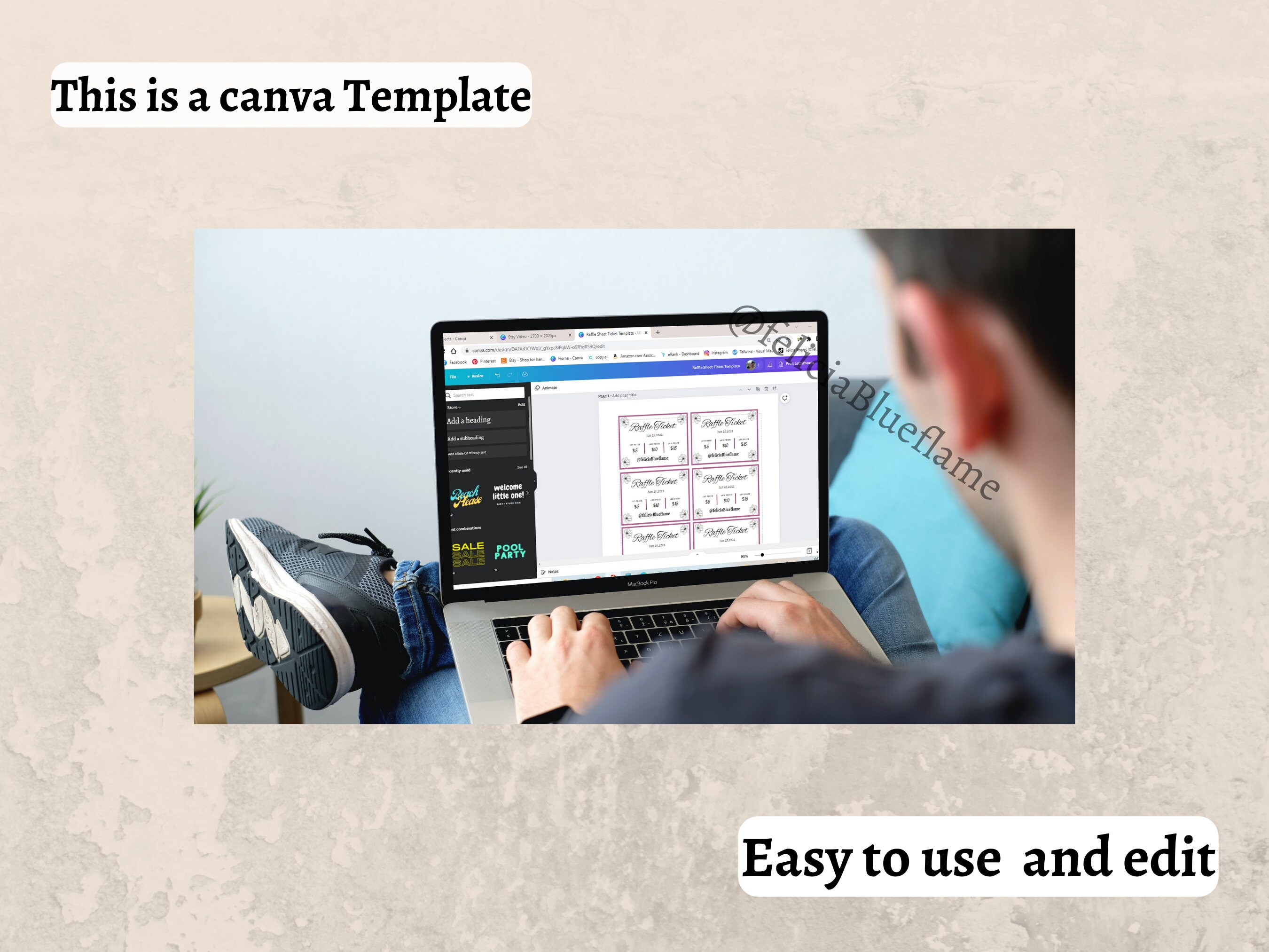 Pink Ticket, Raffle Ticket Template, Blank Sheet Ticket, Diy Ticket ...