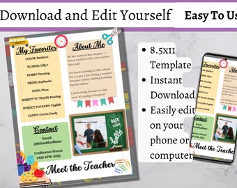 Editable Meet the Teacher, Teacher Newsletter, Event Newsletter, Parent ...